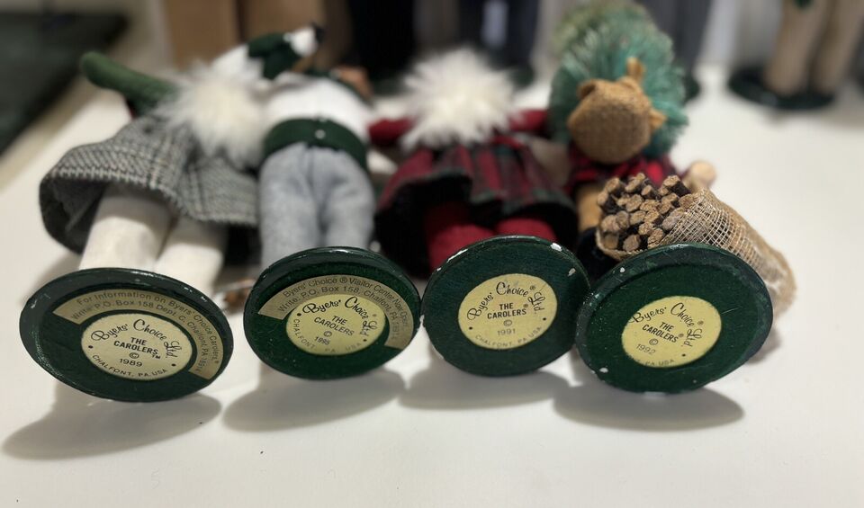 BYERS CHOICE The Caroler’s’ Charles Dickens A CHRISTMAS CAROL Lot of 10 ...