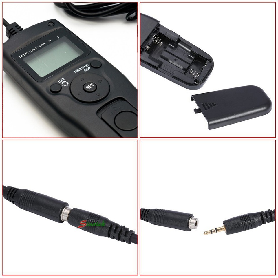LCD intervalometer Timer Remote Control for Canon EOS 5D Mark II ...