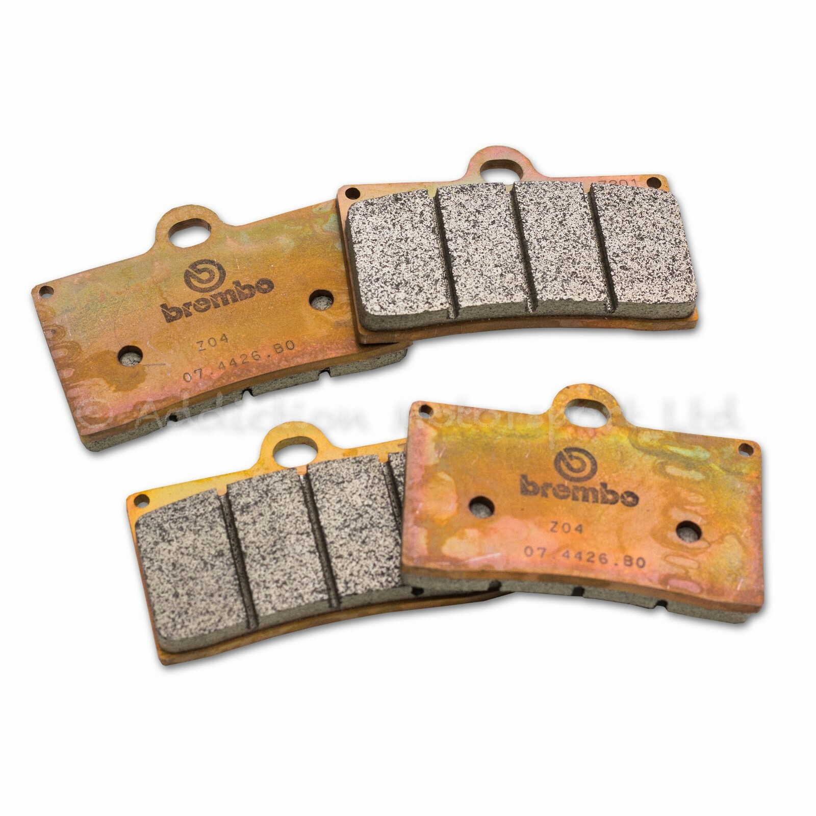 2x Pairs of Brembo Racing Z04 Brake Pads for Yamaha R1 R6 R7 ...