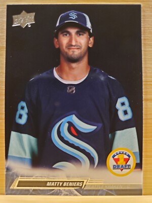 2022-23 Upper Deck Extended Series MATTY BENIERS Rookie 1st Round Draft ...