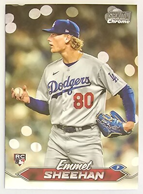 2024 Topps Stadium Club Chrome Emmet Sheehan Rookie Los Angeles Dodgers ...