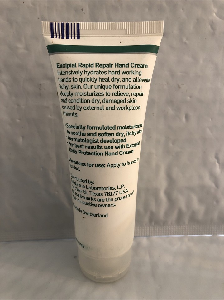 Excipial Rapid Repair Hand Cream Overnight Hydrates Hardworking Hands 3 ...