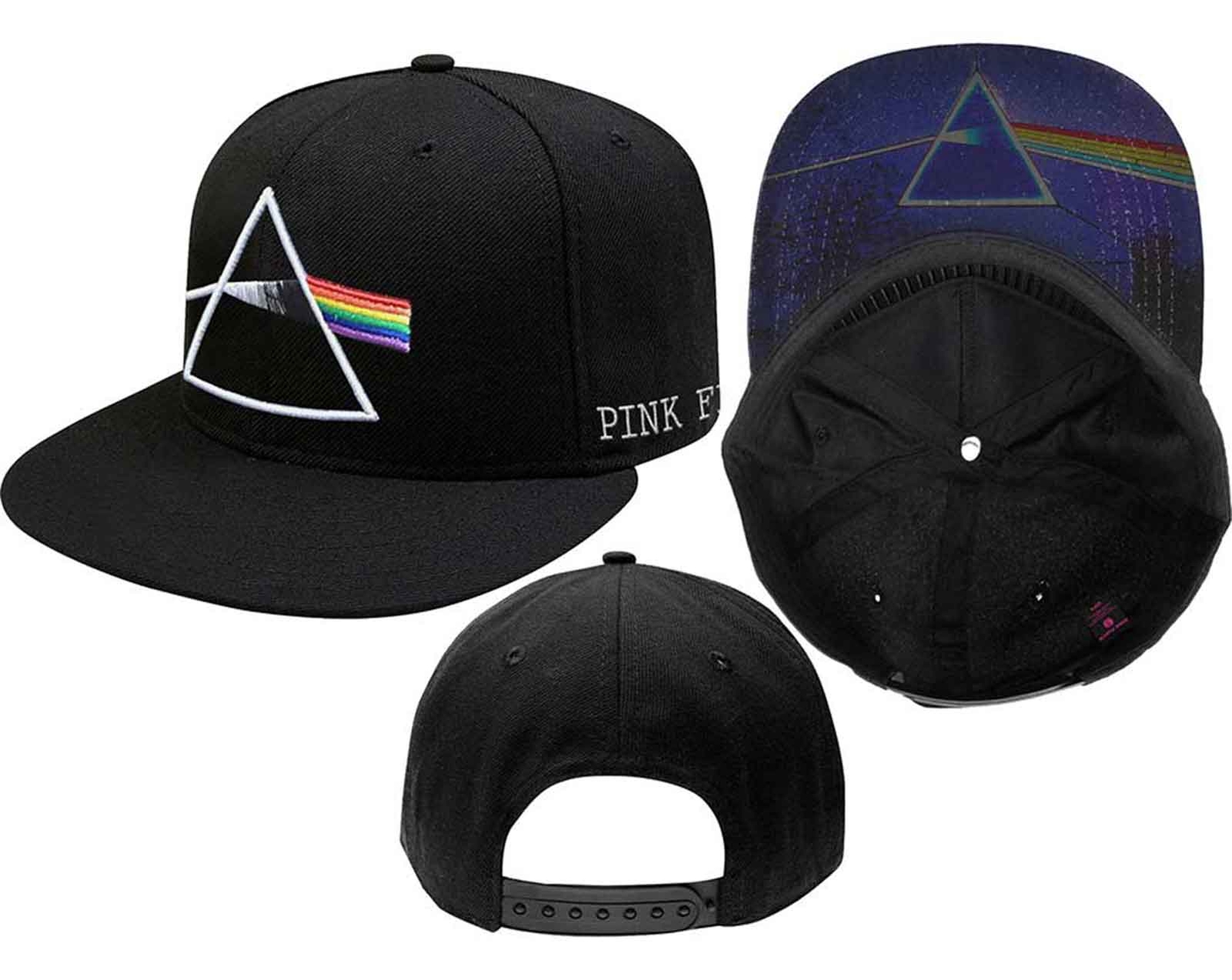 Pink Floyd Baseball Cap Dark Side of the Moon logo new Official Black ...