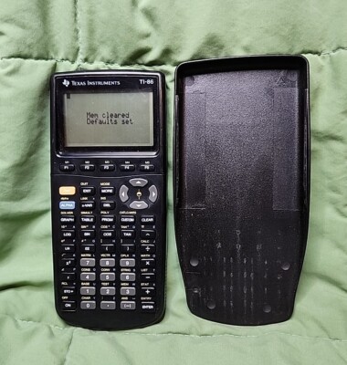 Texas Instruments Ti-86 Graphing Calculator with Cover Tested Working ...