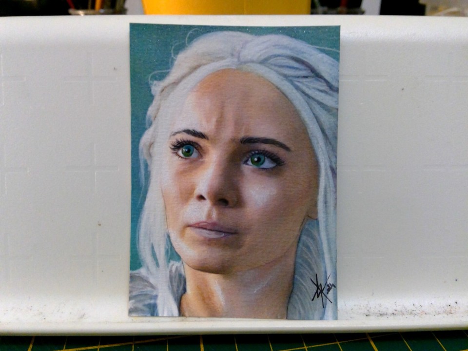 THE WITCHER CIRI TV SHOW STAR WARS ORIGINAL HAND DRAWING SKETCH CARD ...