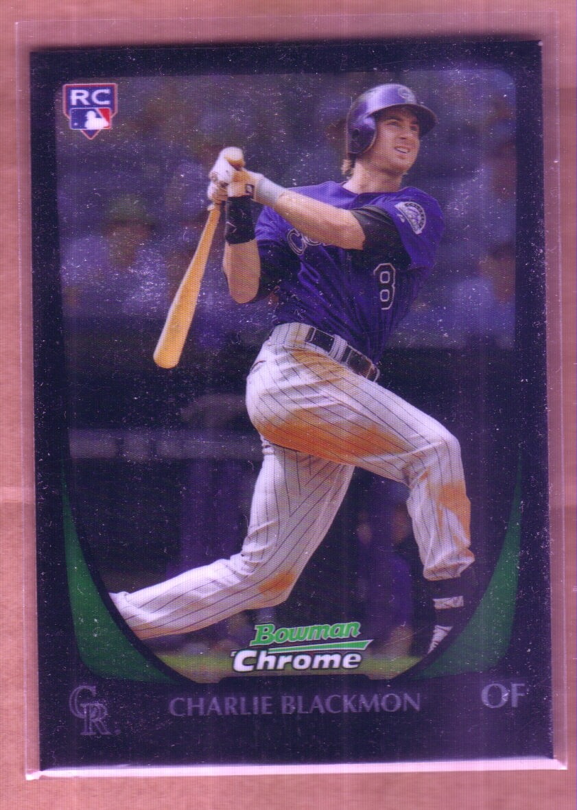 2011 Bowman Chrome Charlie Blackmon Rookie Rc, # 7 Rockies | eBay
