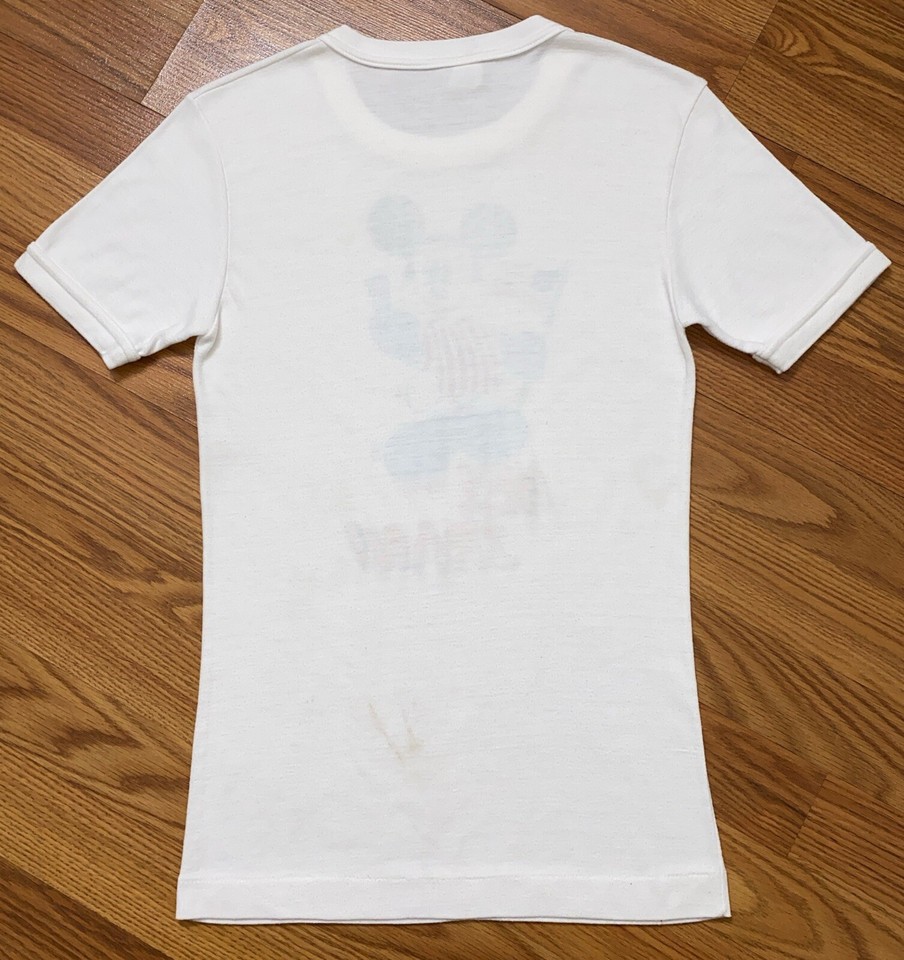 Vintage 1970 Mickey Mouse Hey Iran Middle Finger Humor T-shirt Size S ...