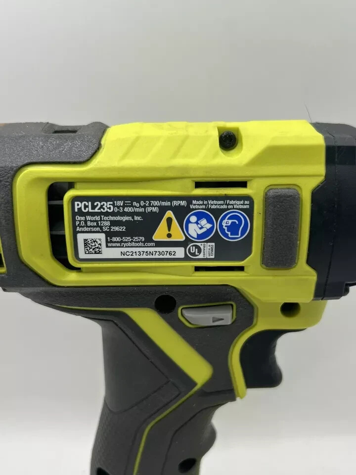 RYOBI PCL235 HIGH SPEED 14/" 18v Li-ION IMPACT DRIVER (BARE TOOL ...