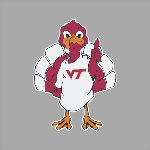 Virginia Tech Hokies #3 NCAA College Vinyl Sticker Decal Car Window ...