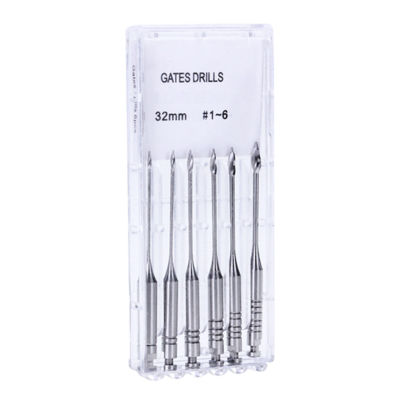 Dental Endodontics Stainless Steel Gates Drills Glidden Burs 32mm #1-#6 ...