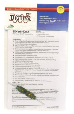 Digitrax DN167K0A Series 7 Mobile DCC Control Decoder for Kato N ...