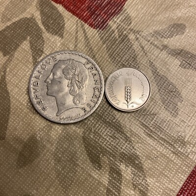 WORLD COINS FRANCE 1964 5 Centimes, 1947 5 Franc- 2 Coins | eBay