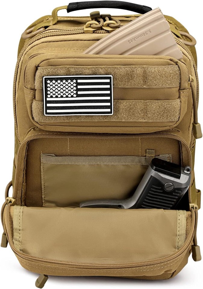 Tactical Sling Bag Backpack Military Shoulder Sling Pack Molle EDC ...
