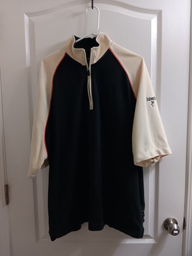 Ashworth Weather Systems Pullover Golf Jacket Size X-Large Black Ivory ...