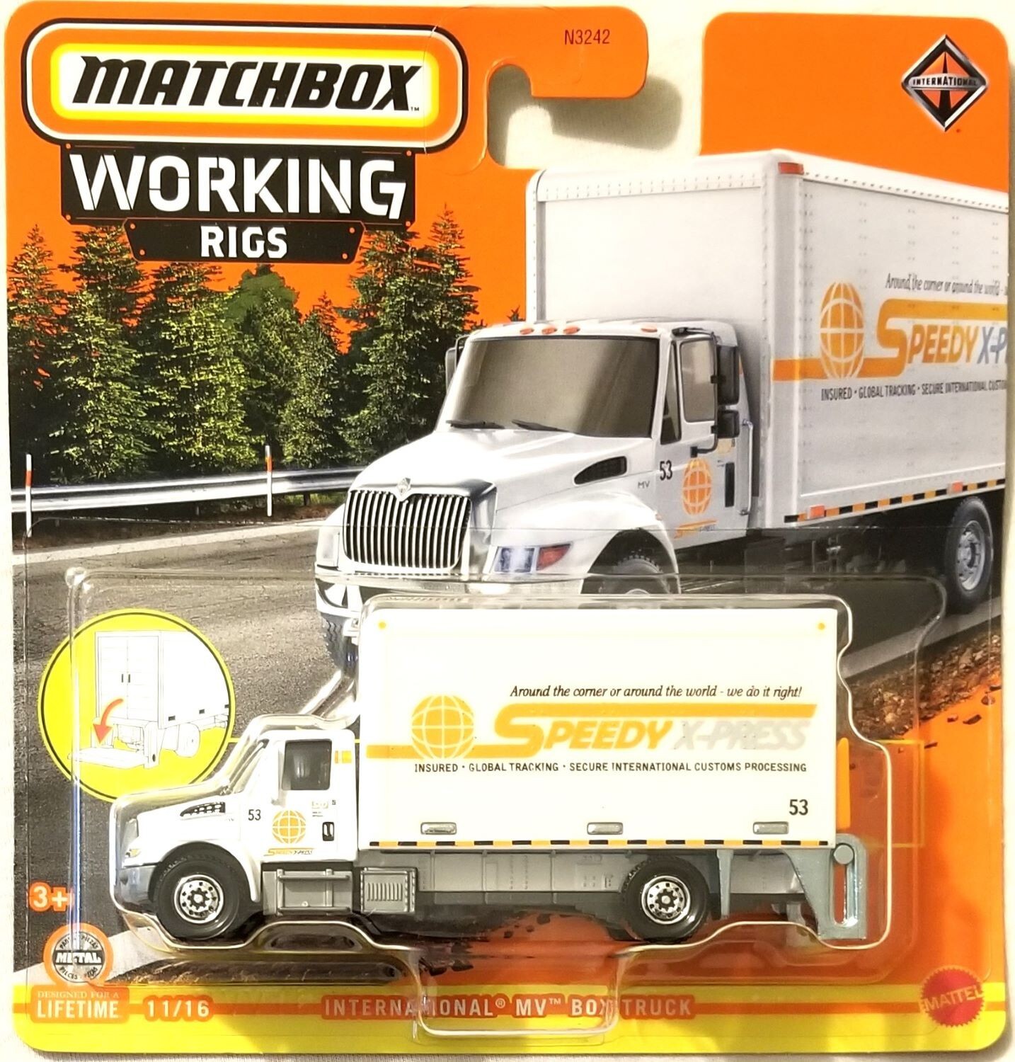 Matchbox - 2024 Working Rigs 11/16 International MV Box Truck (BBHVV16 ...