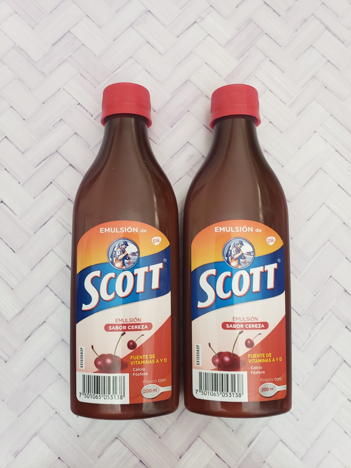 Emulsion de Scott Cereza / SCOTT Emulsion Cherry Vitamins A & D 200ml 2 ...