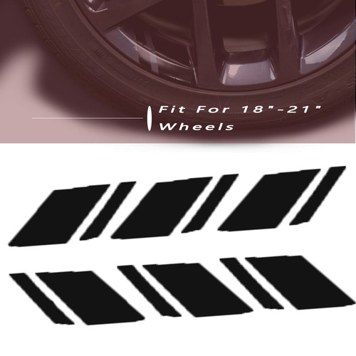 Black Wheel Rim Vinyl Decal Sticker Hash Mark Stripe Overlay For 18"-21 ...
