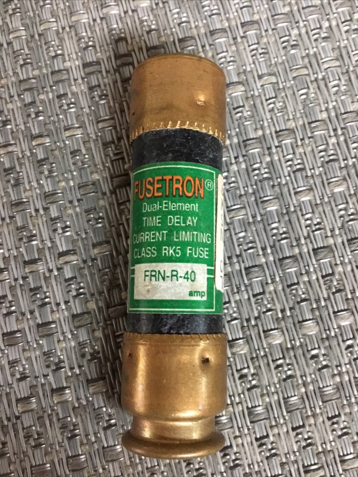 Cooper Bussmann Fusetron FRN-R-40 Dual Element Time-Delayed Class RK5 ...