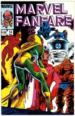 Marvel Fanfare (1st Series) #14 NM 9.4 Rick Leonardi Vision Cover | eBay