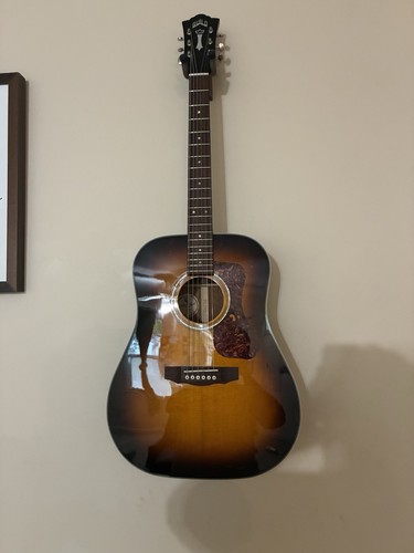 Guild D-140 Dreadnought Acoustic Guitar - Natural Antique Burst - Open ...