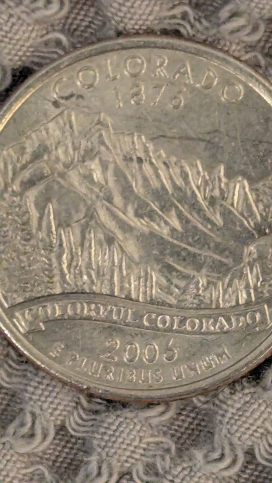ERROR COIN 2006 P Colorado State Quarter With CRAZY STRIKE THRU OBVERSE ...