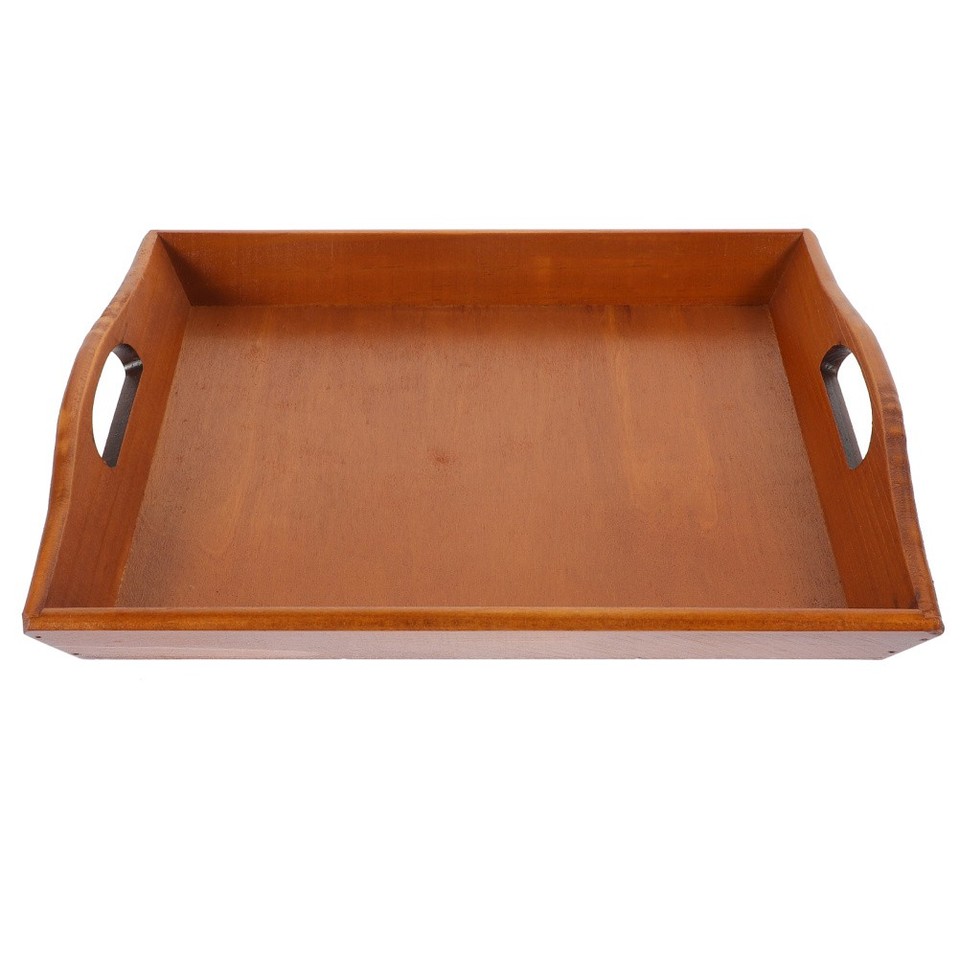 Rustic Farmhouse Wooden Tray Tea Serving Plate Wood Tray Antique Food ...