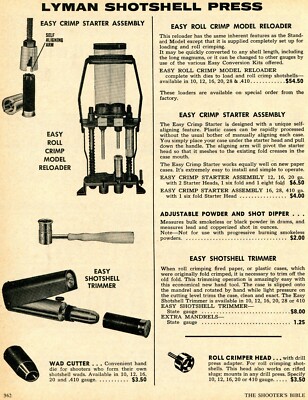 1971 Print Ad of Lyman Shotshell Press Easy Roll Crimp Shotgun Shell ...