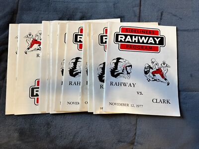 Original Rahway High School Football Program 1970’s-80’s New Jersey ...