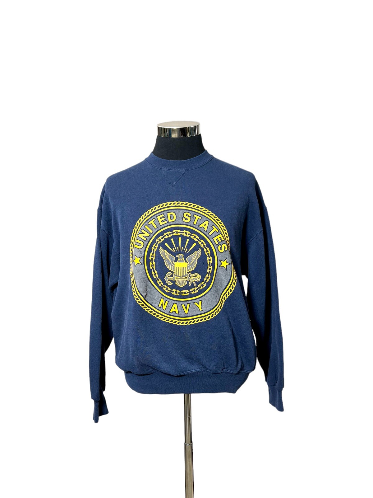 US Navy Military Surplus Crewneck Reflective sz L - Gem