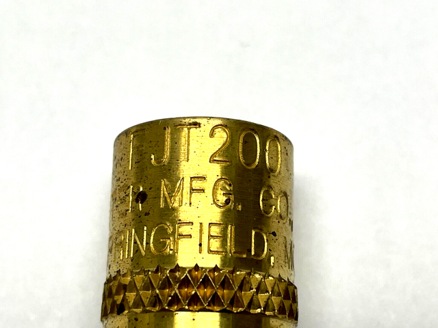 FOSTER MFG. FJT200 Brass Coupler Straight-Thru 3/8" I.D. M3 Adapter 1/4" O.D. for sale online | eBay