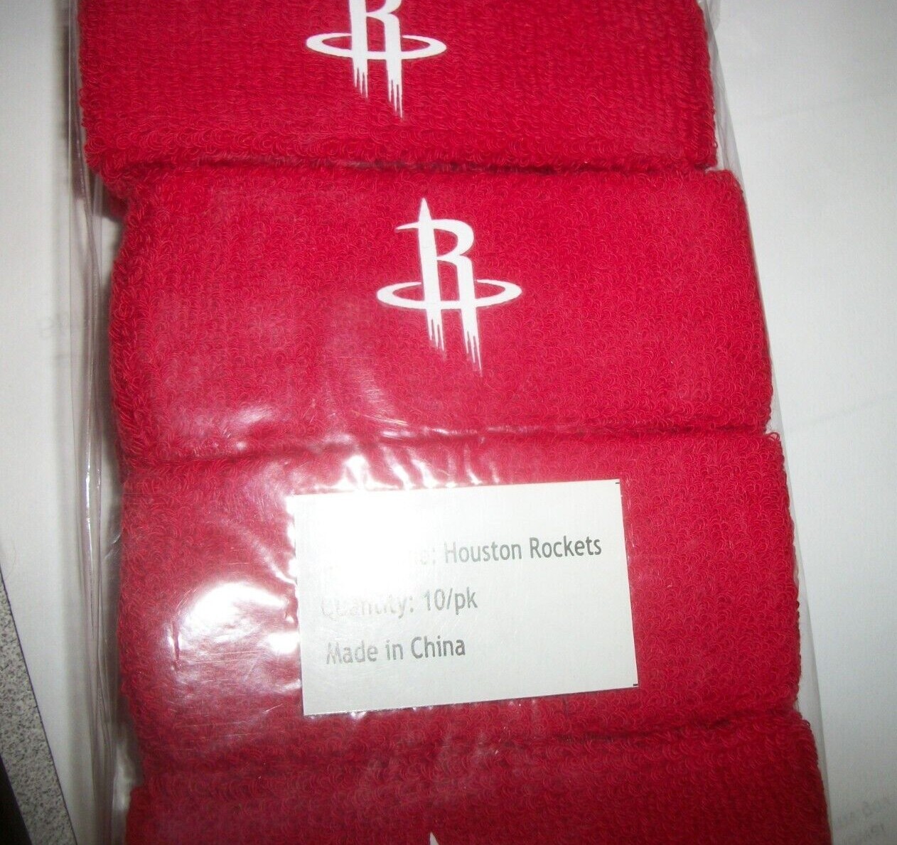 NBA Basketbal 20 Wrist Bands Houston Rockets Bud Light Beer draft REED ...