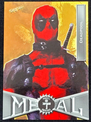 2021 UPPER DECK MARVEL METAL UNIVERSE X-MEN DEADPOOL GOLD | eBay