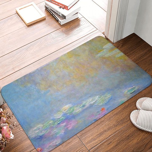 Impressionism Art Kitchen CLAUDE MONET Water Lilies Bedroom Mat Welcome ...