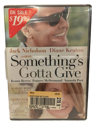 Something's Gotta Give (DVD, 2003) Jack Nicholson! Diane Keaton! New ...