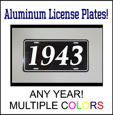 1943 LICENSE PLATE CAMARO MUSTANG CORVETTE 442 CHEVELLE GTO TRANS AM ...