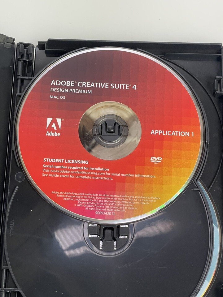 Adobe Creative Suite 4 CS4 Design Premium Mac OS Student Edition ...