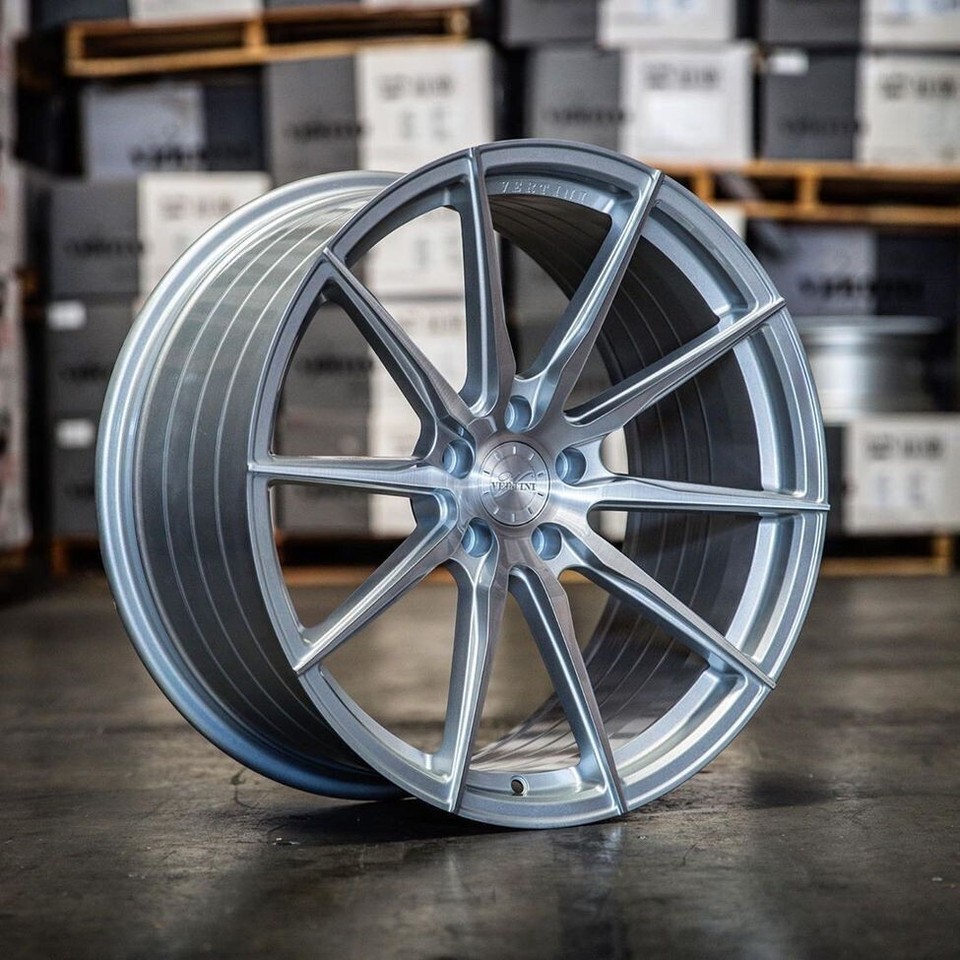 19"/20'' Vertini RFS1.1 Brushed Silver Machined Staggered Wheels ...