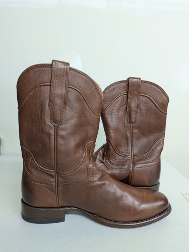 TECOVAS Mens The Earl Roper Calf Leather Boots Bourbon Size 8.5 D | eBay