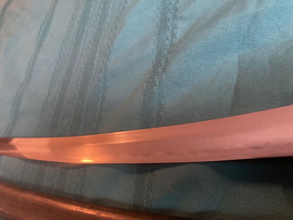 WWII Japanese Tank crew sword owner's name on Saya BATTLE carry Katana ...