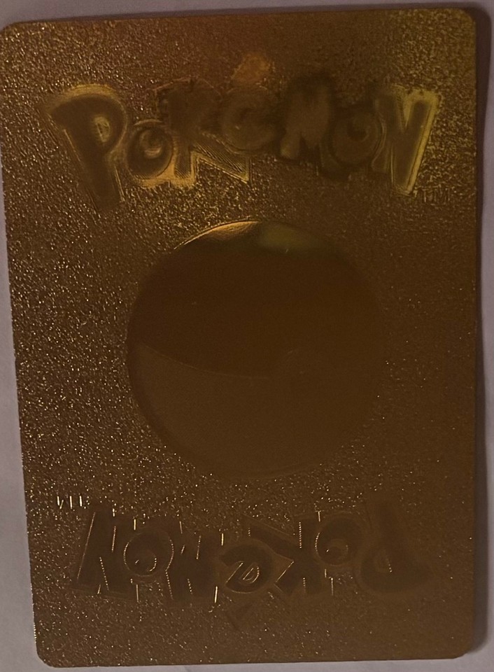 Pokemon Shining Charizard Gold Foil Fan Art Textured Collector Card 1st ...