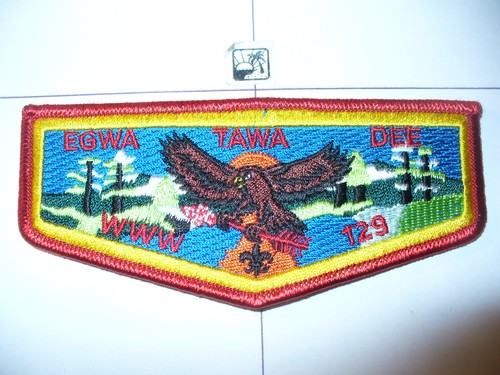 OA Egwa Tawa Dee Lodge 129,S-46,2001,BRN Hawk,ORG Sun BRO Flap,RED Bd ...