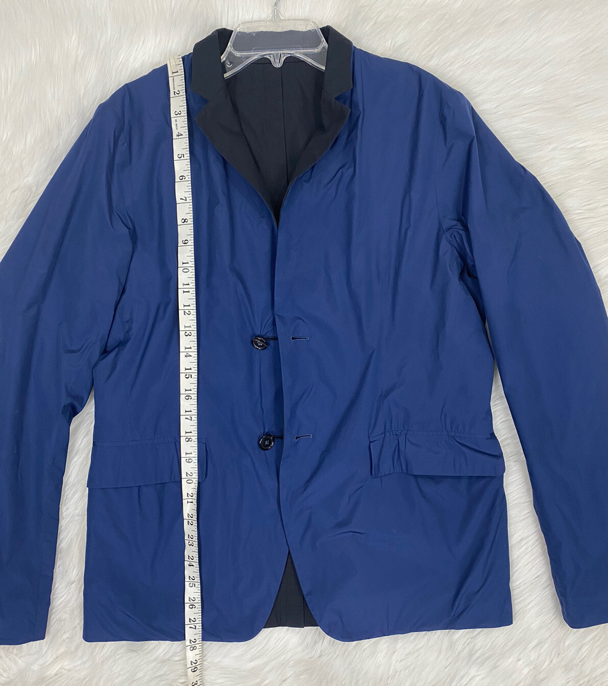 Jil Sander Double-Faced Waterproof & Cotton Blazer Jacket Sz 48 / S-M ...