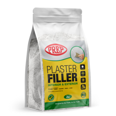 Prep 2kg Plaster Filler Interior & Exterior Filler 2kg White finish ...