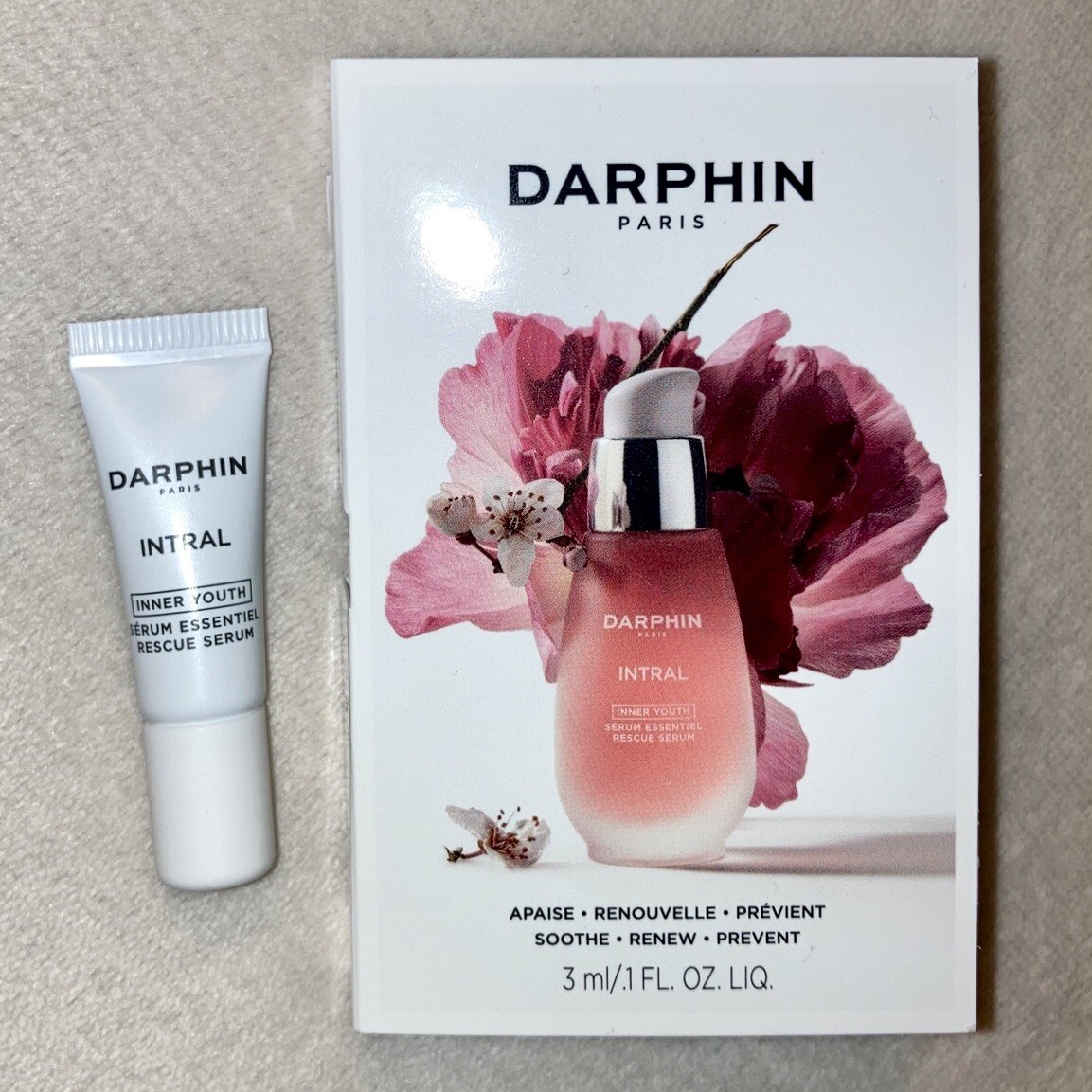 Darphin Intral Inner Youth Rescue Serum Deluxe Sample .1oz, 3ml New in ...