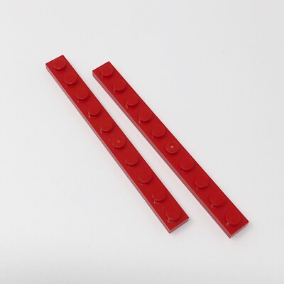 4477 LEGO Parts Plate 1x10 RED (2) | eBay