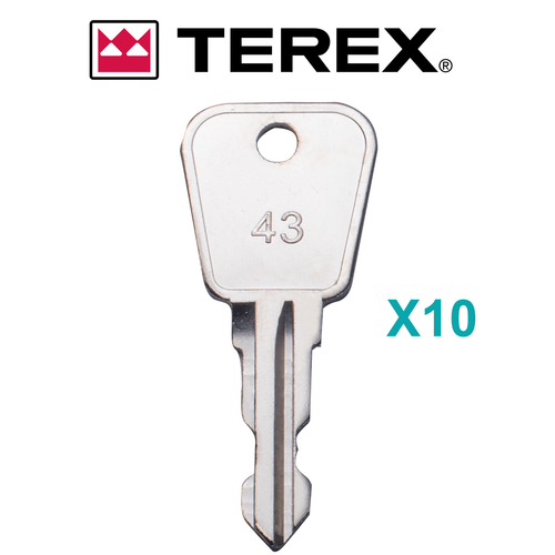10 Fits Terex Fermec Backhoe Heavy Equipment Ignition Key 6107891M1 ...