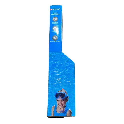 NIB Dolfino Child Latex Free Swim Mask and Snorkel Set with Wideangle ...