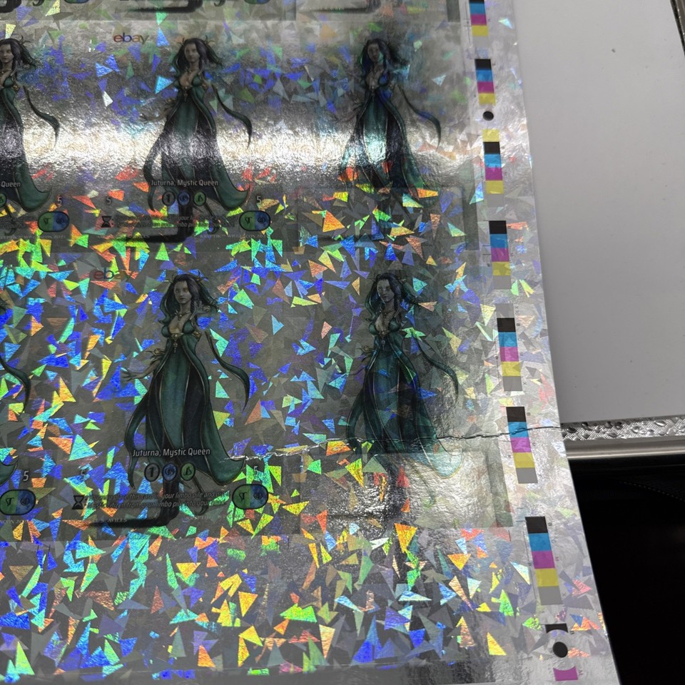 Kryptik x eBay Juturna RAINBOW Holo Foil UNCUT SHEET - Kryptik TCG ...