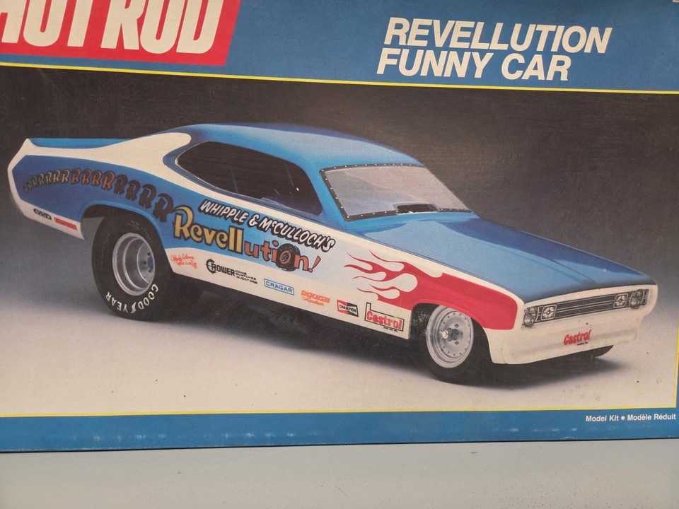 Revell Hot Rod 1:16 Scale Revellution Funny Car Model Kit 1987 RARE ...