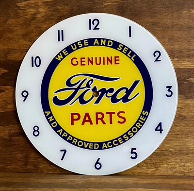 14-3/8" Ford Round Replacement Clock Face for Pam Style Clock FREE SHIP ...
